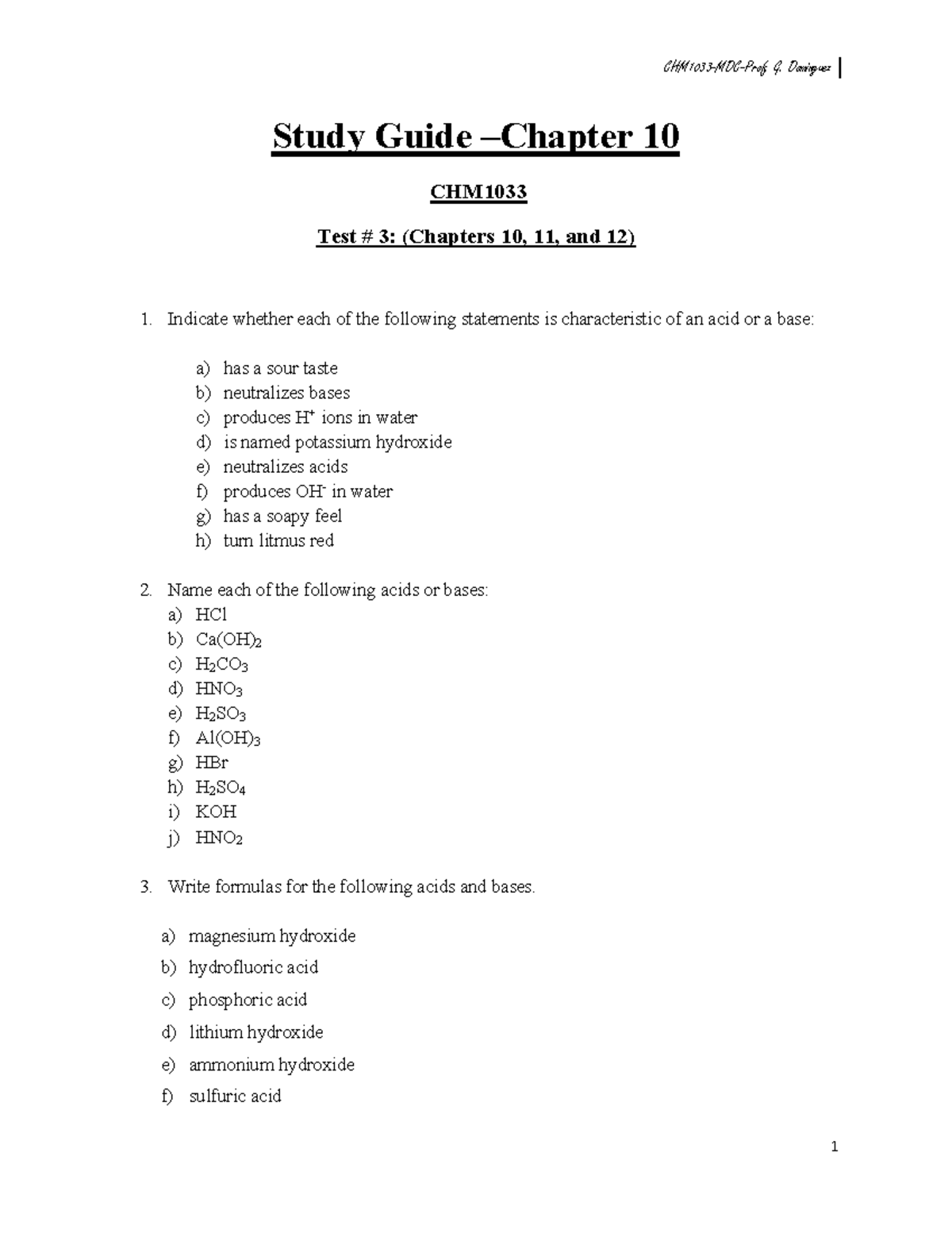 ch.10 study guide key - Study Guide – Chapter 10 CHM Test # 3 ...