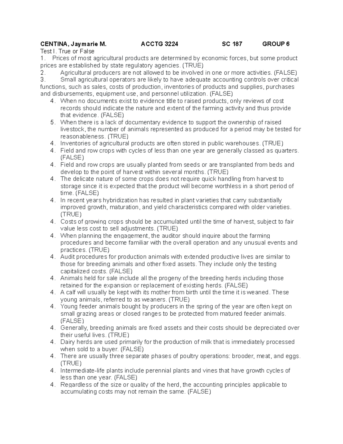 Print audit qs - kkkk - CENTINA, Jaymarie M. ACCTG 3224 SC 187 GROUP 6 ...