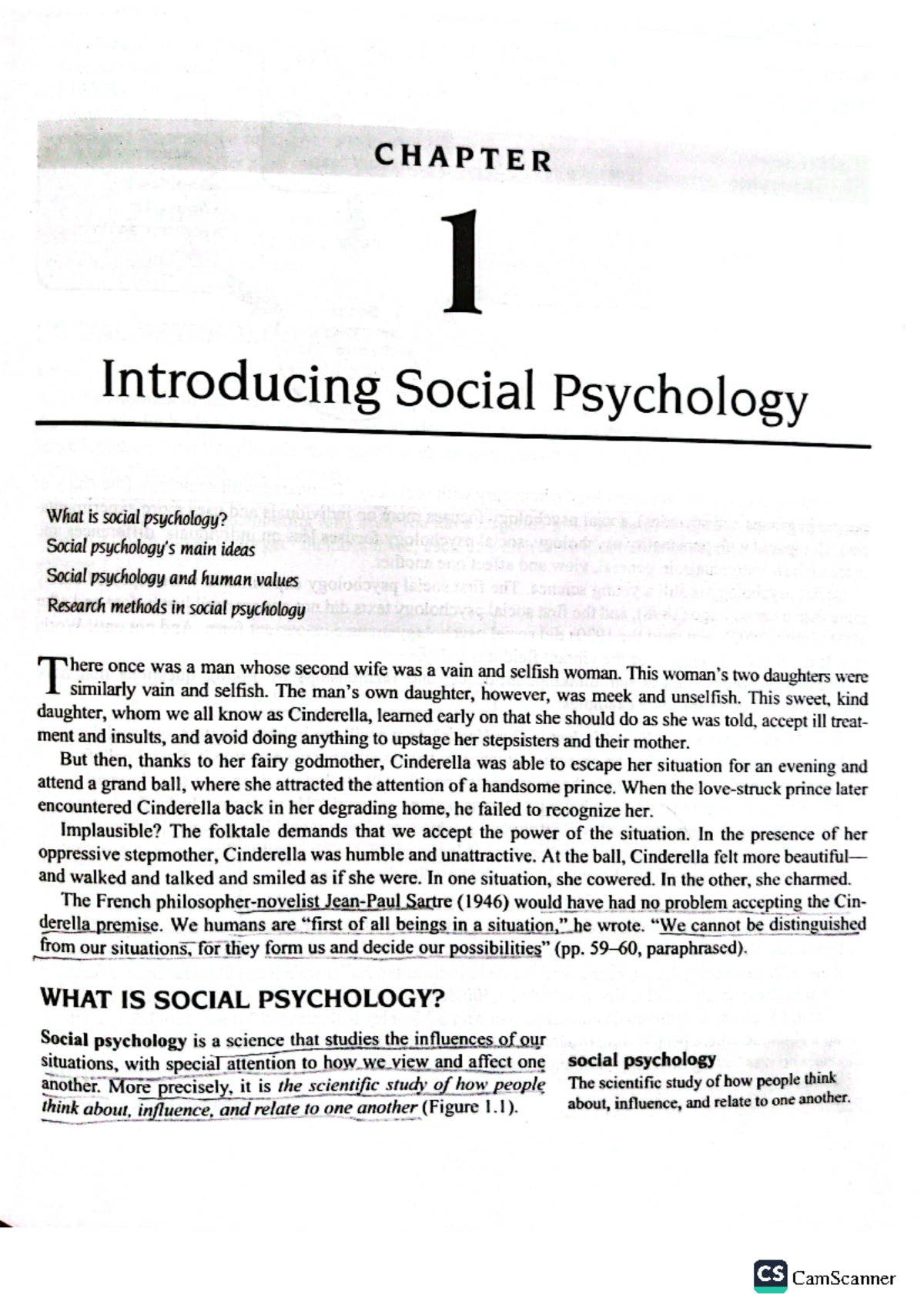 Introduction to social psychology chapter 1 (2204) - CHAPTER 1 ...