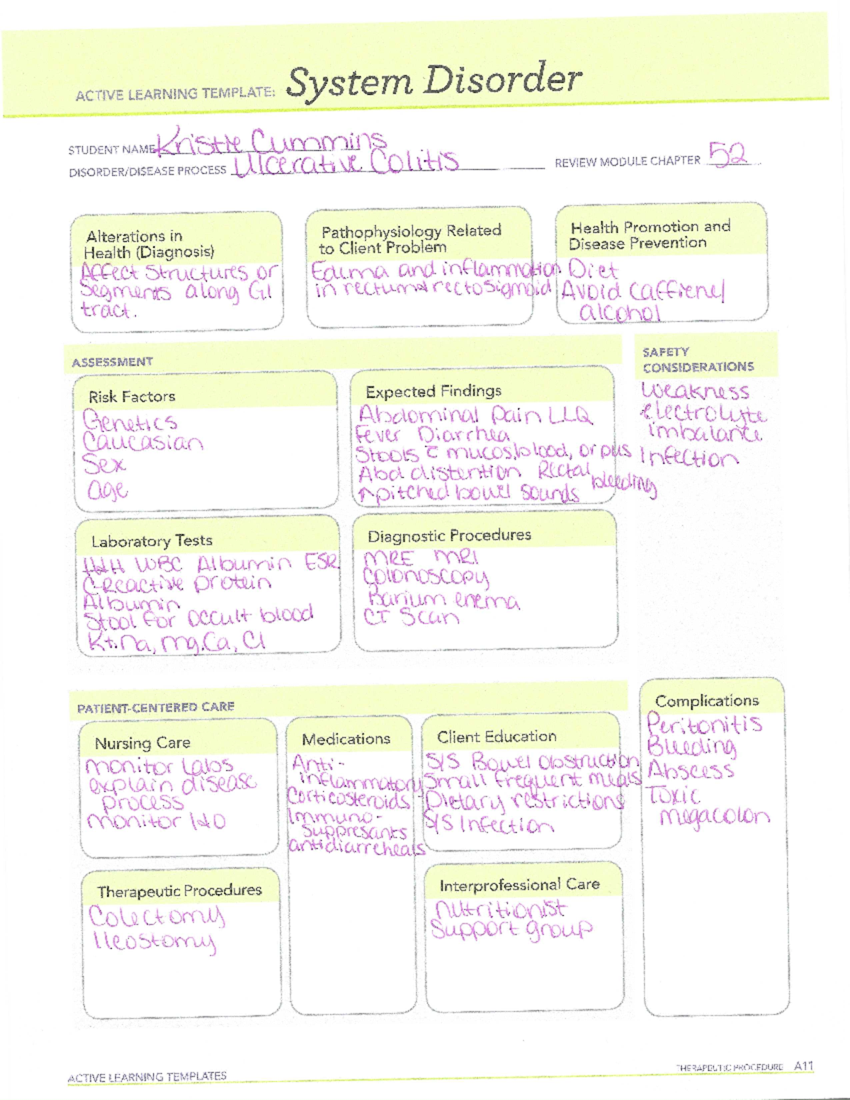 Ulcerative Colitis - 22FA.RNSG.1443.F30C - Studocu