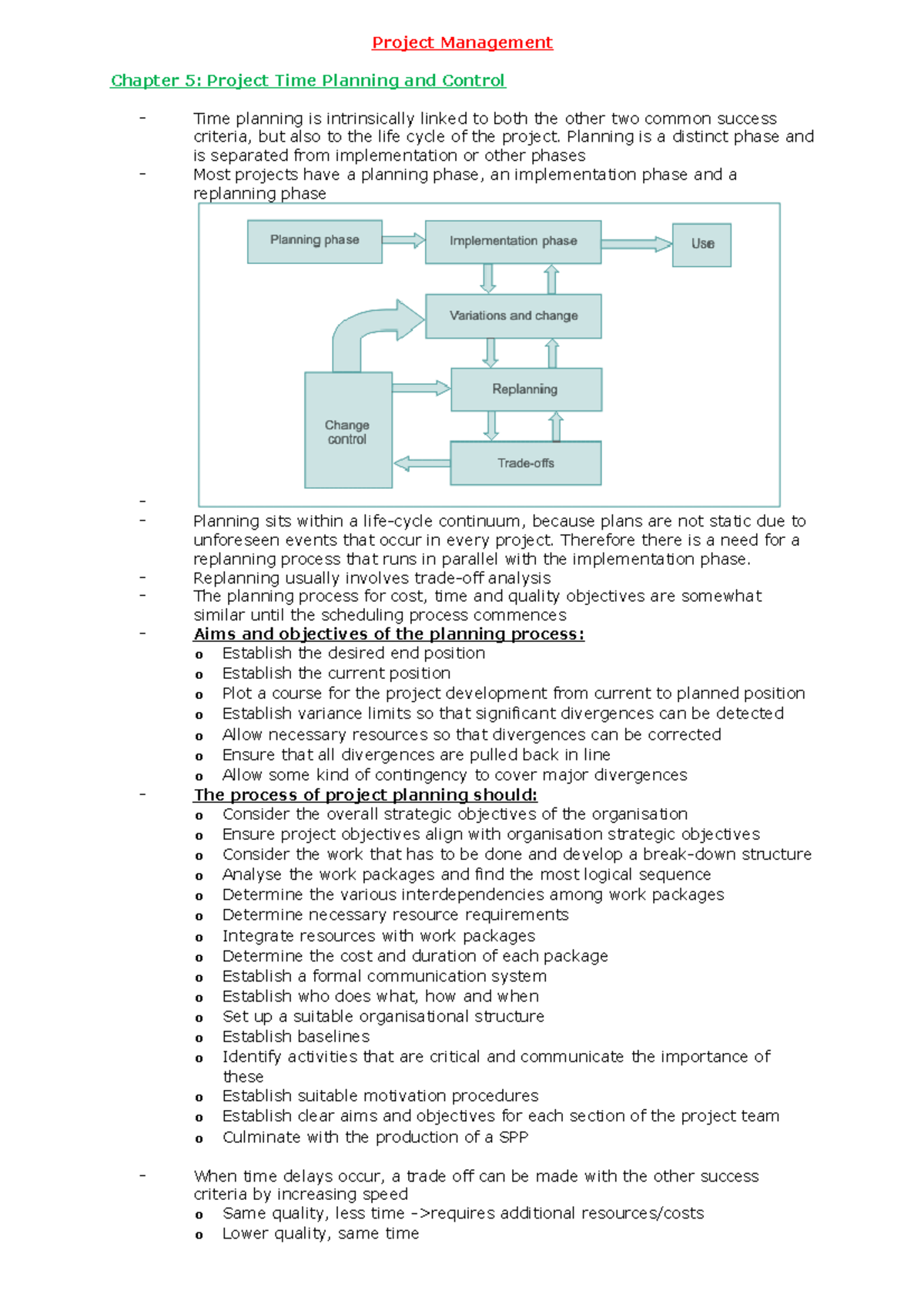 Ch5 Project Time Planning and Control - Project Management Chapter 5 ...