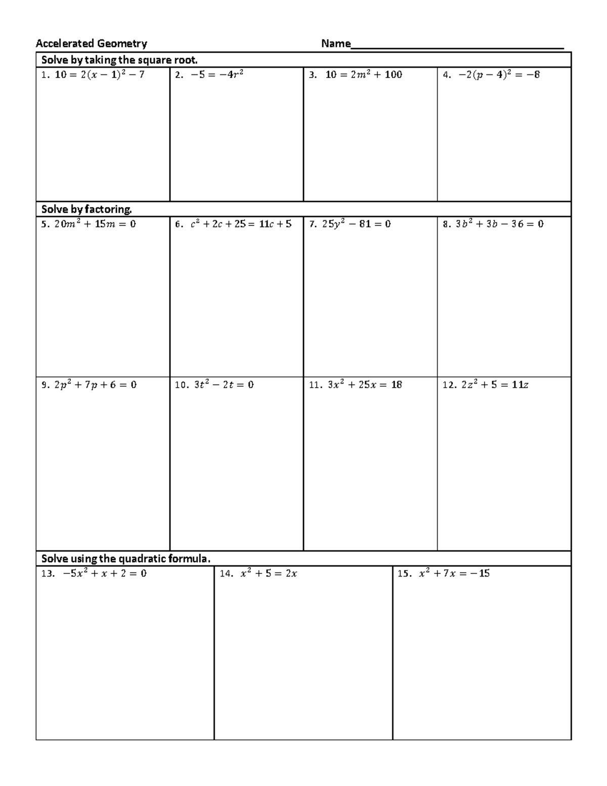 1-2-HW Solving Quadratics including imaginary solutions with ...