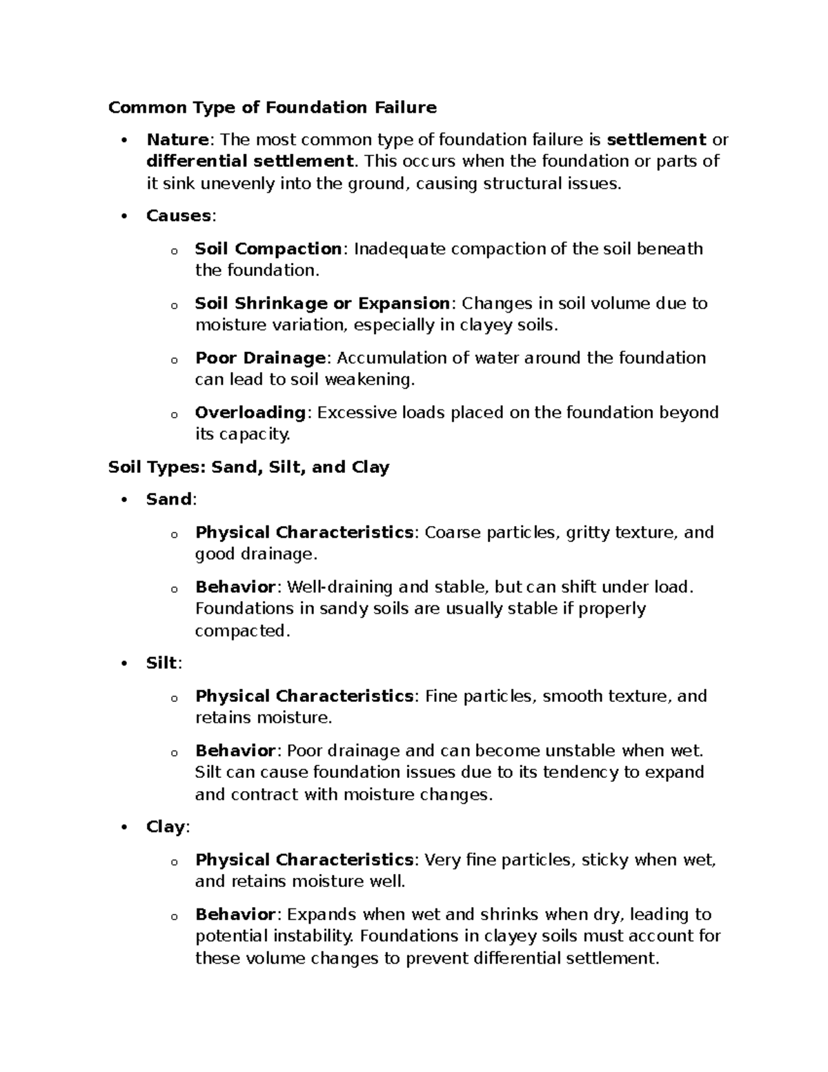 Foundation Failure Chapter 2 Q - Common Type of Foundation Failure ...