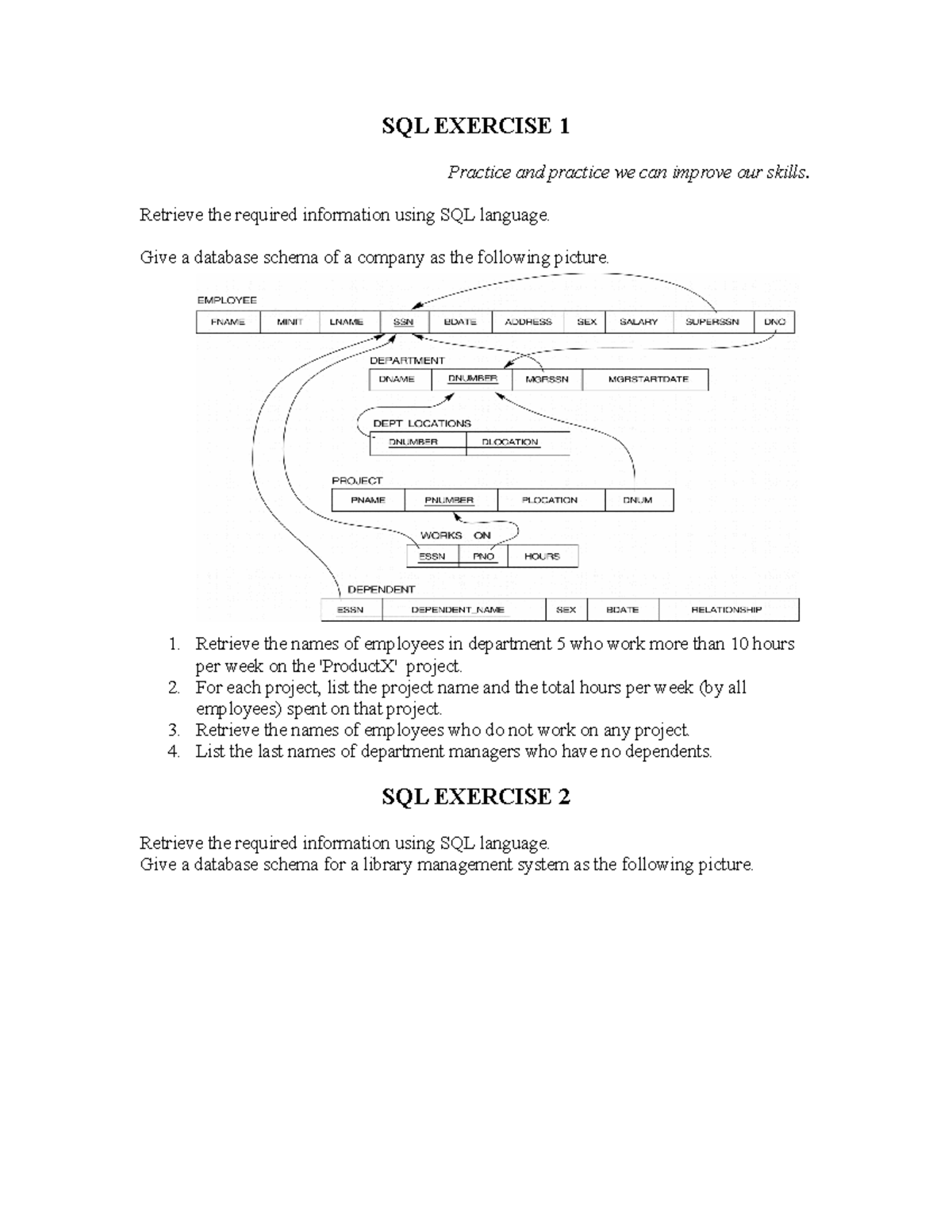 SQL Exercise - asdadasd - La collezione come forma d'arte - SQL EXERCISE 1 Practice and practice ...