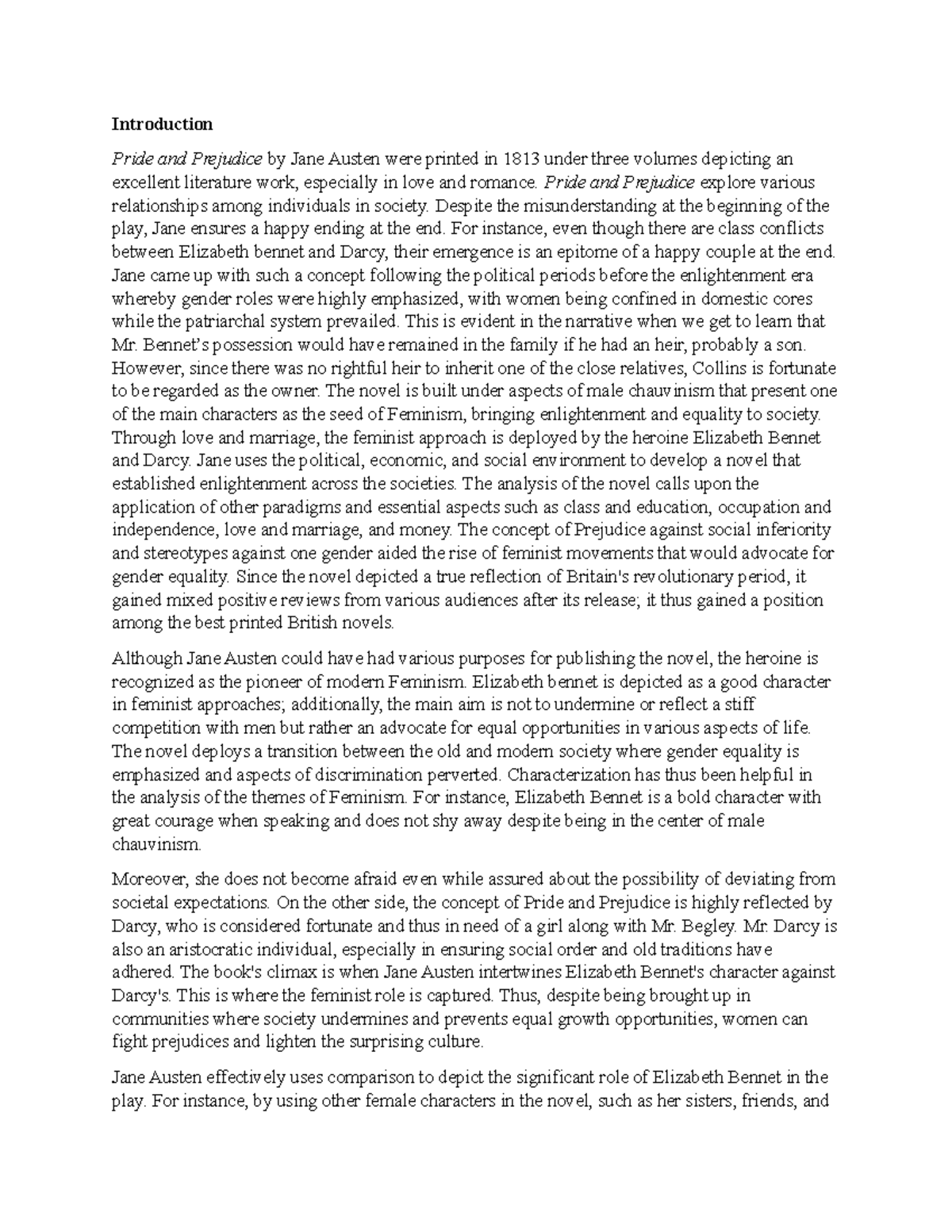 Feminism.edited - this essay captures the feminism approach from the ...