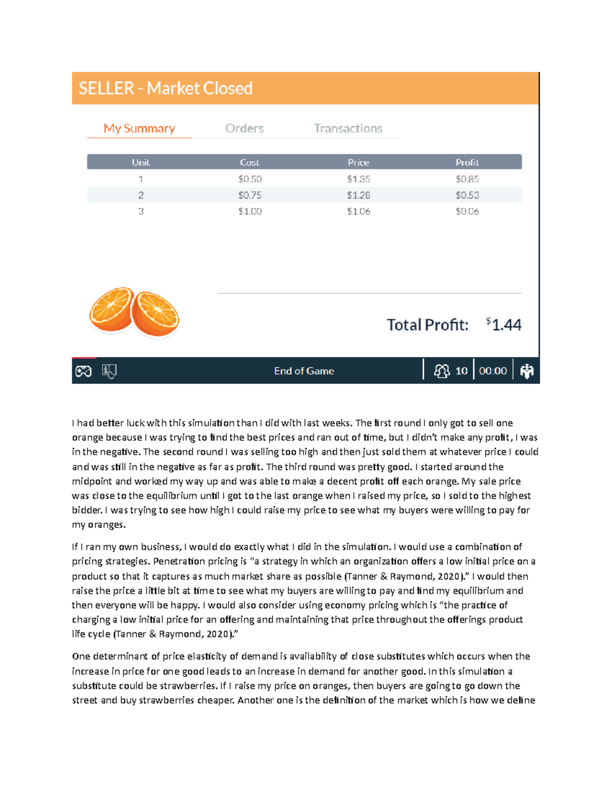 ECO-201 Module 3 Discussion - I had better luck with this simulation ...