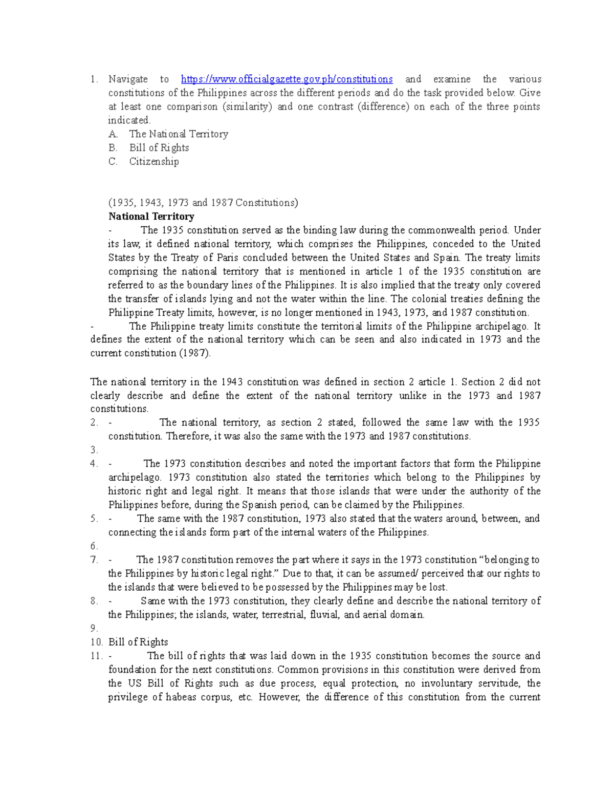 historical documents in the country - Navigate to officialgazette.gov ...