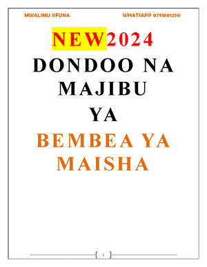 Nguu za jadi dondoo na majibu - NGUU ZA JADI DONDOO NA MAJIBU BY ...