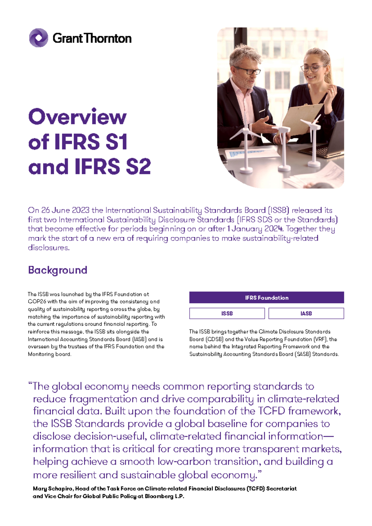 Overview of ifrs s1 and ifrs s2 - On 26 June 2023 the International ...