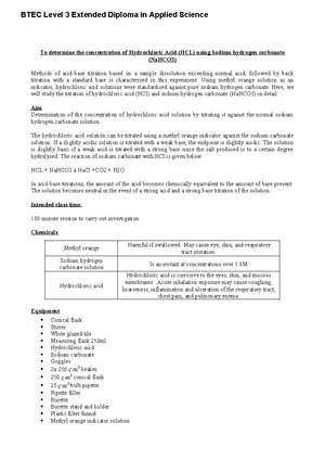 BTEC Applied science Unit 2 Assignment 3 (Merit) - Separation of plant ...