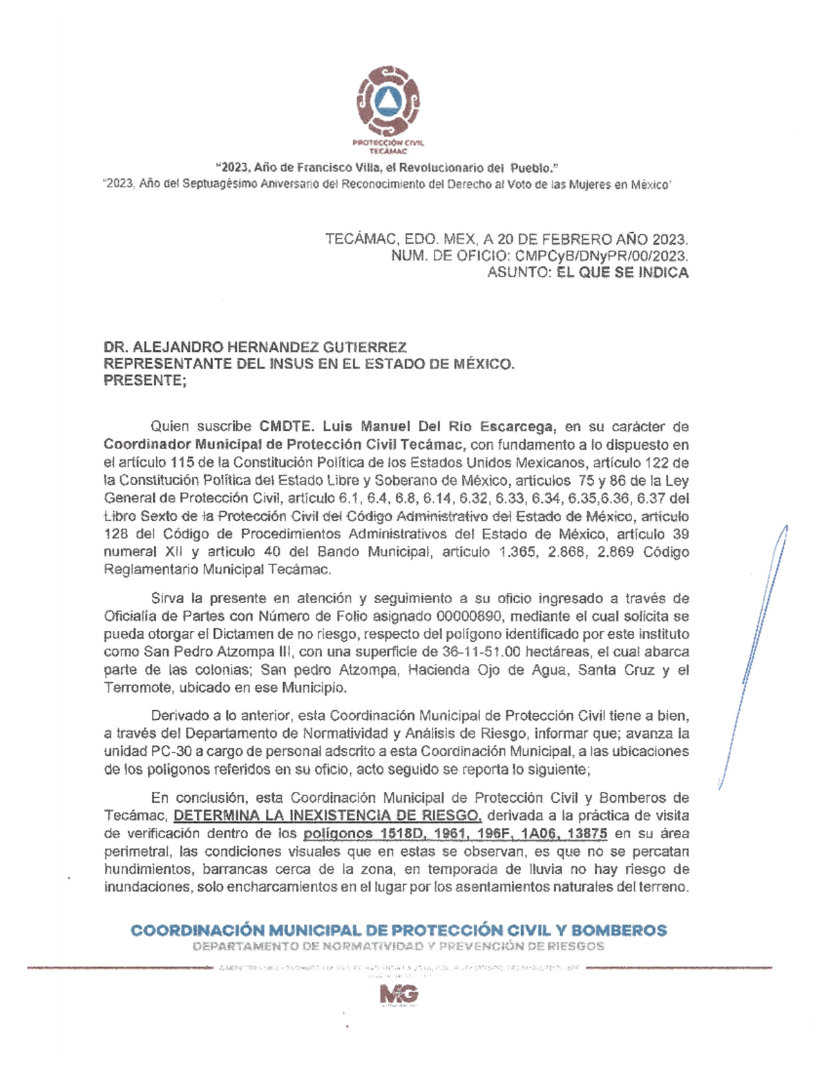 Dictamen DE Proteccion Civil DE Tecamac - Estructura y propiedad de los materiales - Studocu