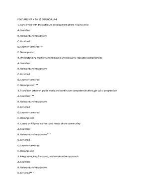 NEW SET OF Answers OF Objectives 6-9 - (TRF QUESTIONS AND ANSWERS ...