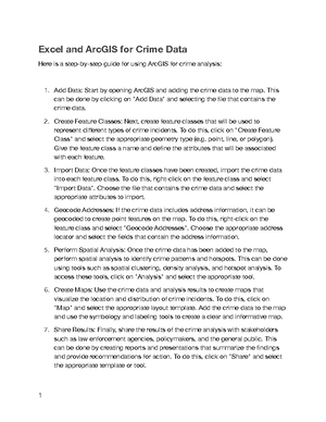 The History of Crime Analysis Summary - The History of Crime Analysis ...