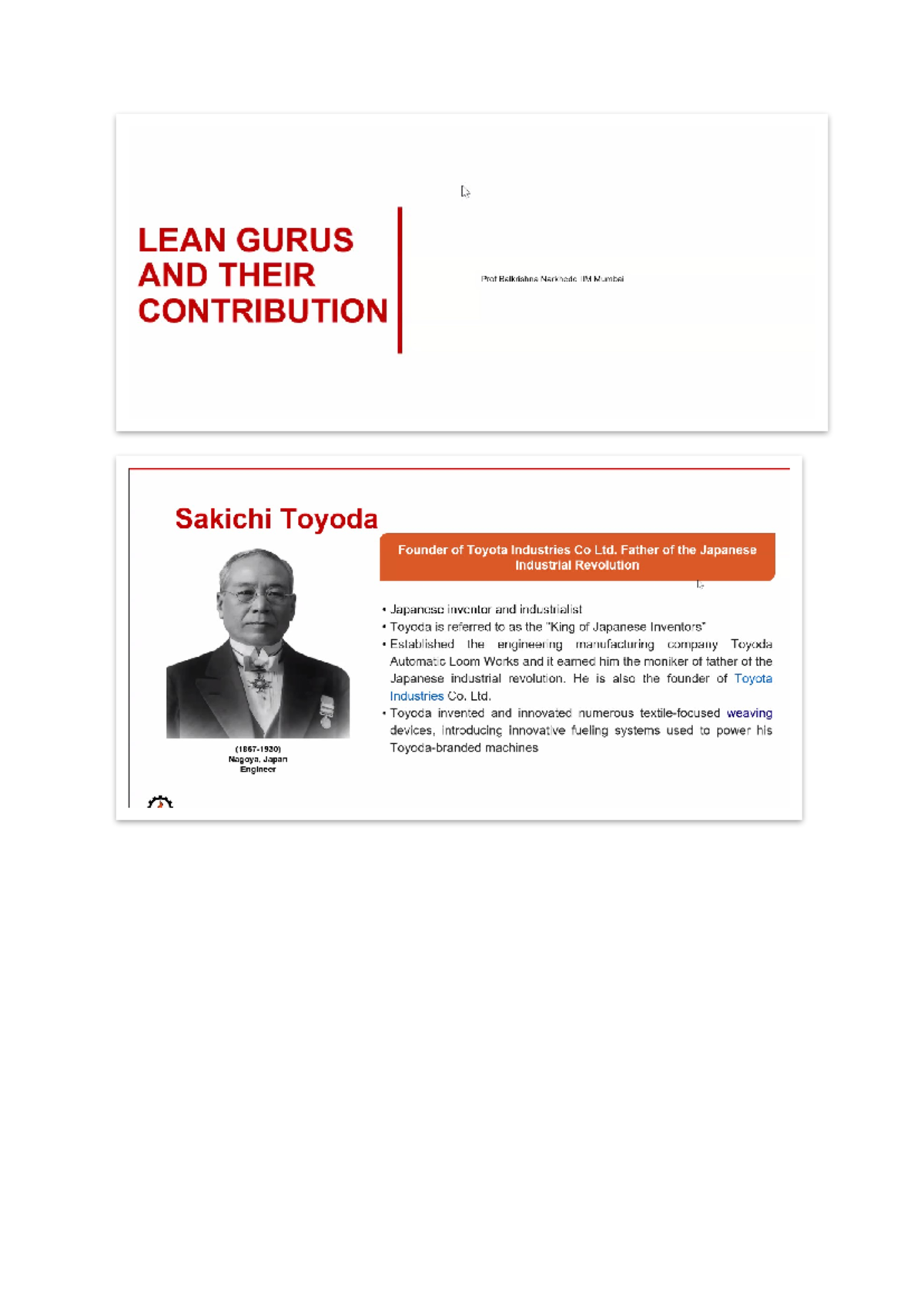 Shigeo Shingo SMED 10 march - Supply Chain Analytics - SHIGEO SHINGO ...