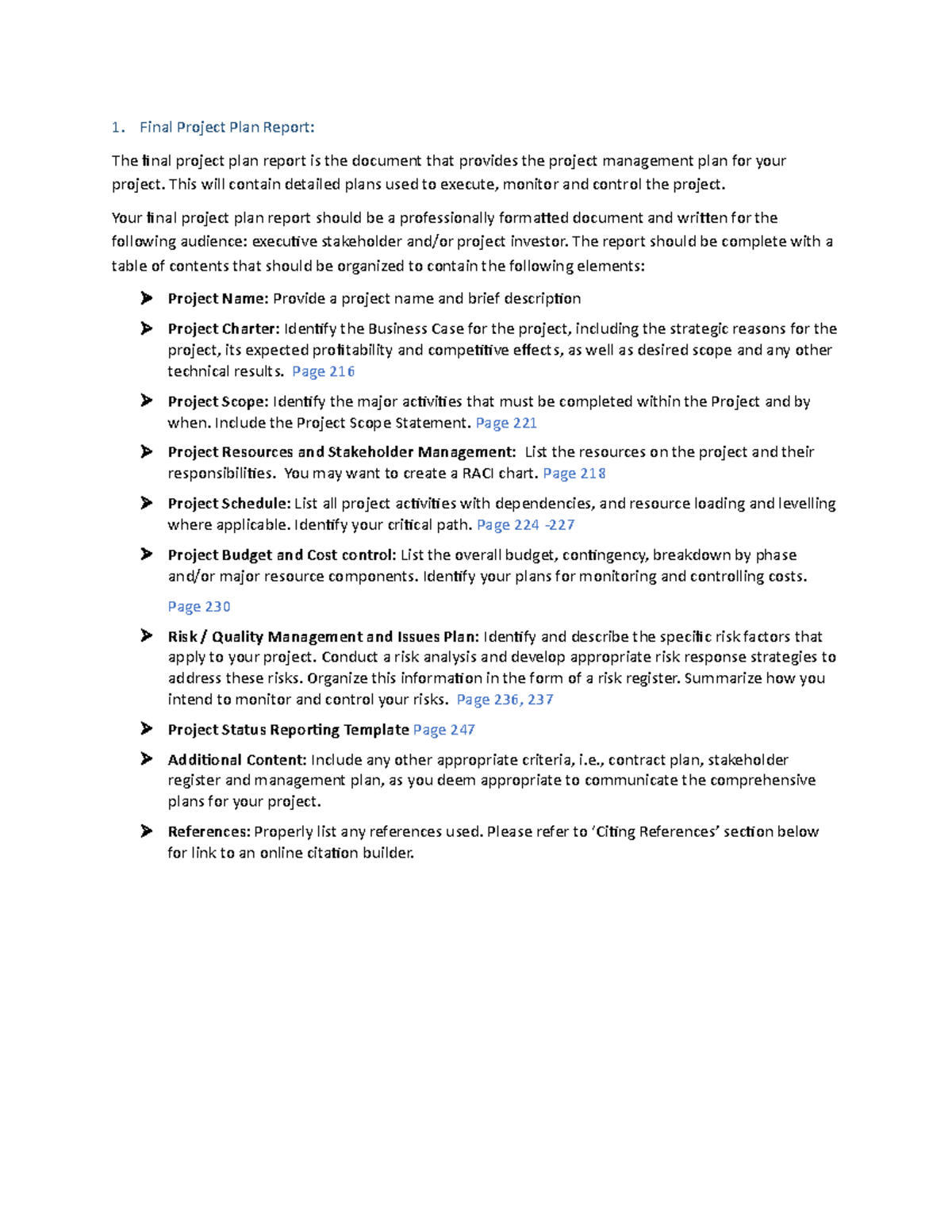 Final Project Plan Report templates - Final Project Plan Report: The ...