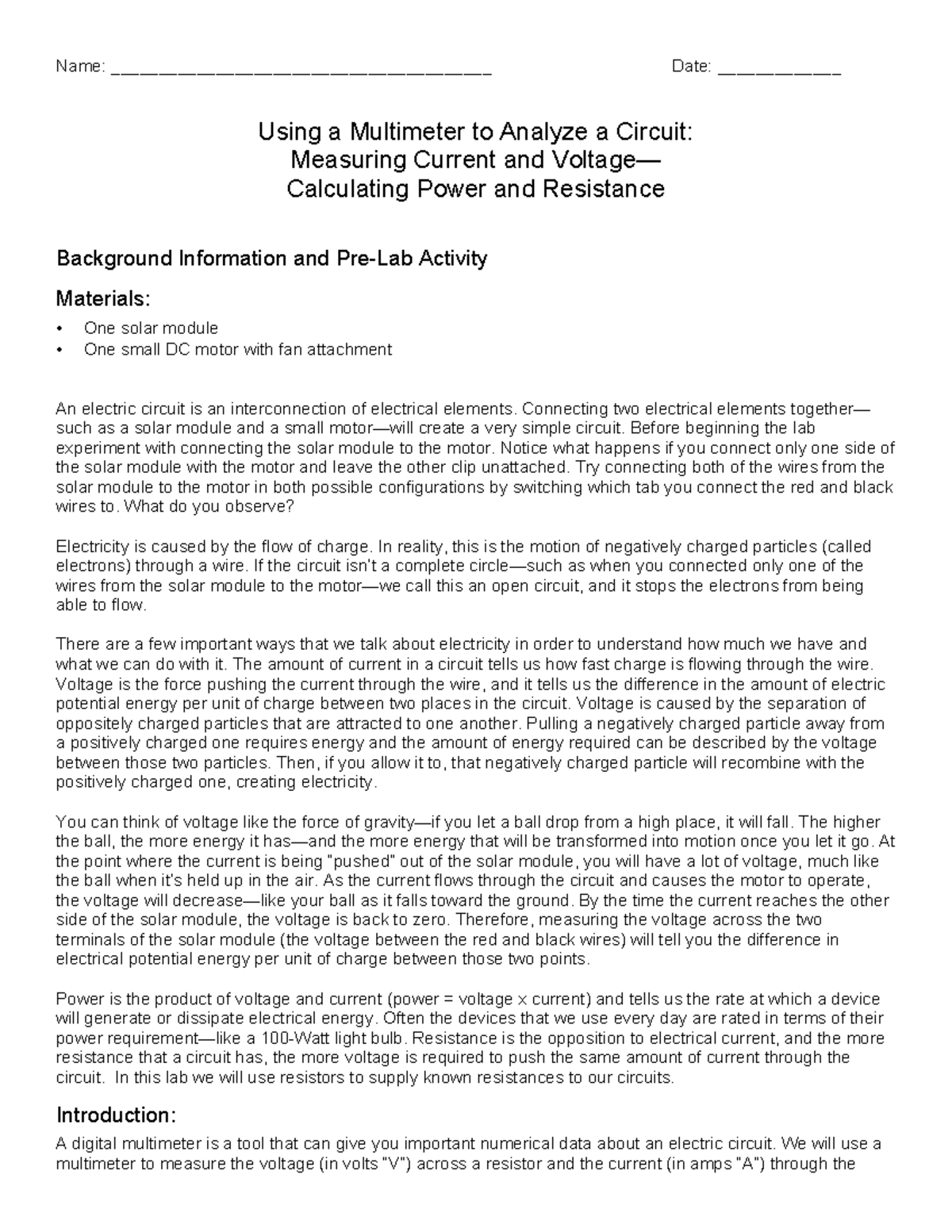 Using-a-multimeter-lab-handout 0 - Name ...