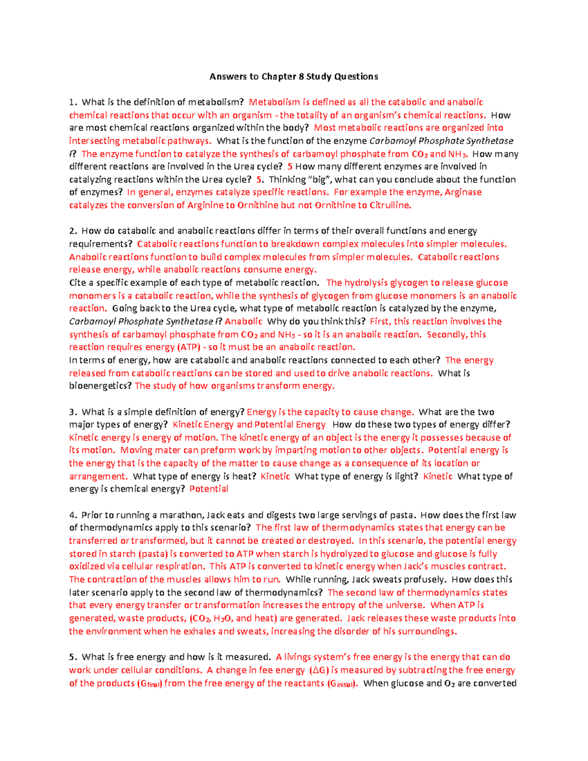 Chapter 8 Study Guide Answers - Warning: TT: undefined function: 32 Answers to Chapter 8 Study ...