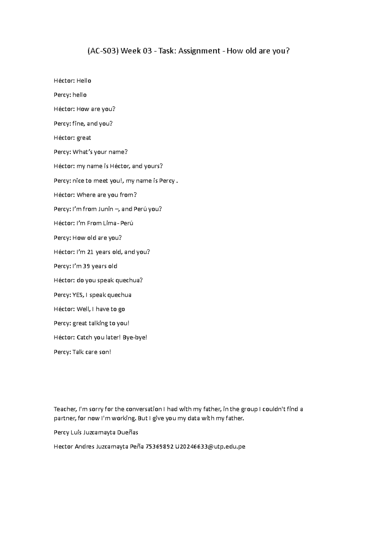 (AC-S03) Week 03 - trabajo 3 - (AC-S03) Week 03 - Task: Assignment - How old are you? Héctor ...