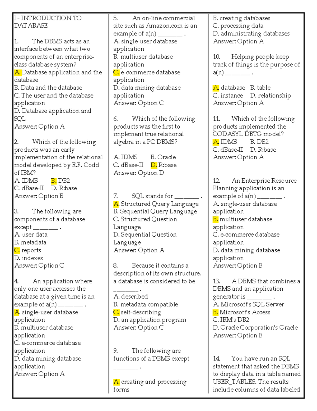 Database pasco - - Studocu