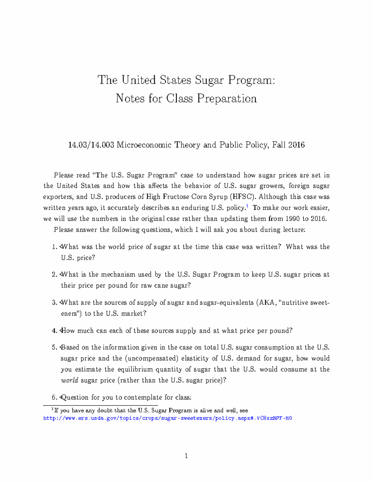 079b991cbbc1d1a840e19fd08194 ea7e MIT14 03F16 lec8Sugar - The United ...