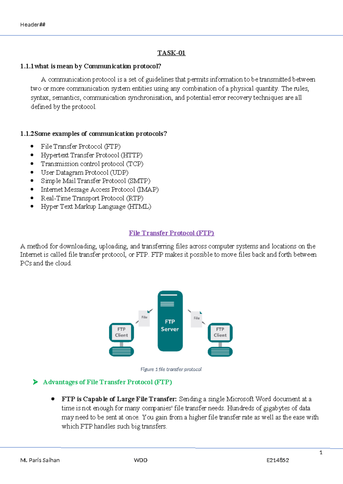 Semester 2 Web Develop And Design Assignment Task 11 Is Mean By Communication Protocol A
