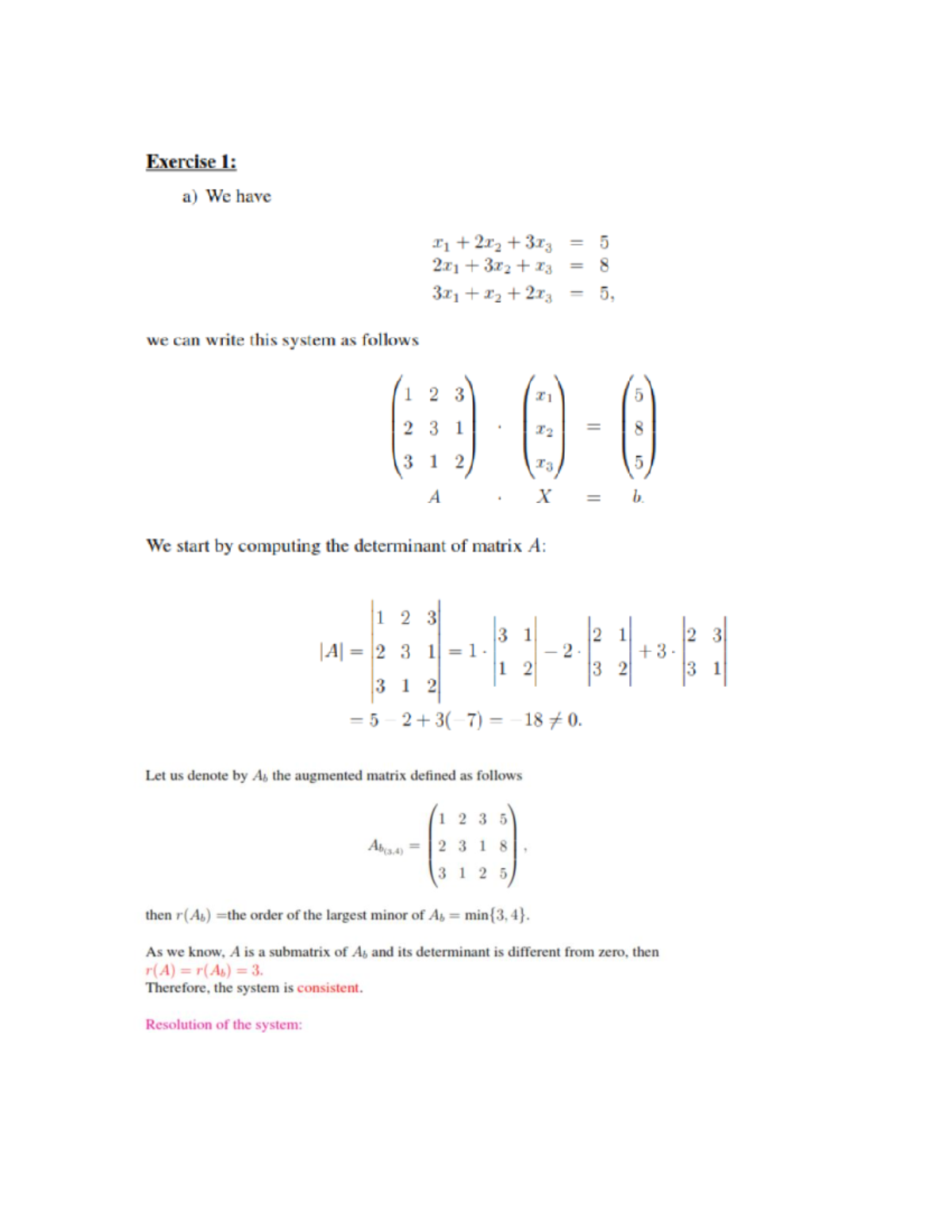 Solution tuto 2 ex 1 ex 3 ex7 - Linear Algebra - Exercise 3 : - Studocu