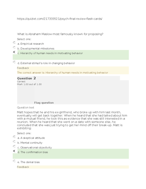 CS1101 Graded Quiz Unit6 - Marked - Question 1 Correct Mark 1 out of 1. Question text The Python ...