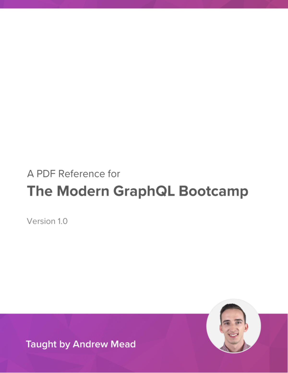 PDF Reference The Modern Graph QL Bootcamp - query { } course query { course } { "data": { - Studocu
