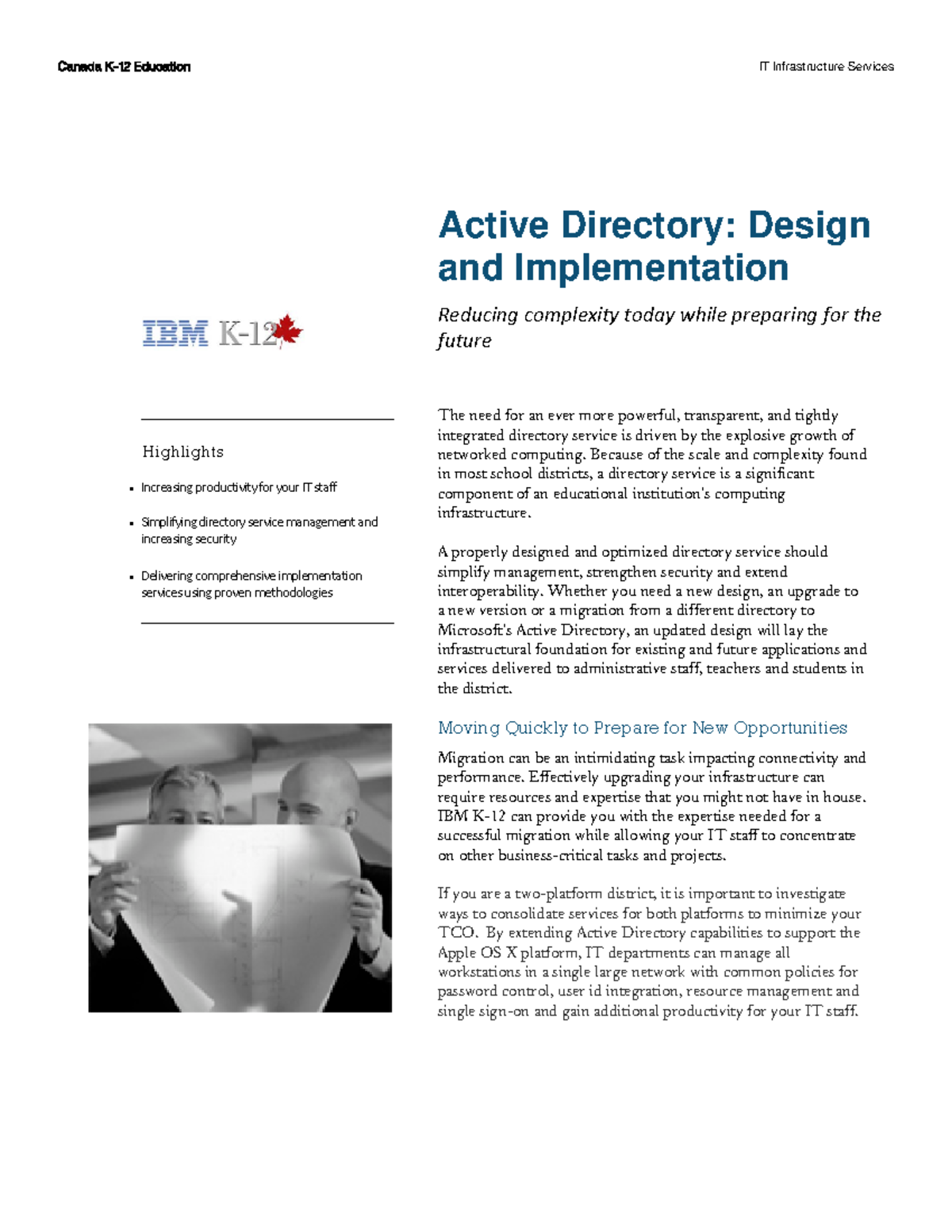 Active Directory Design and Implementation - Canada K- 12 Education IT ...