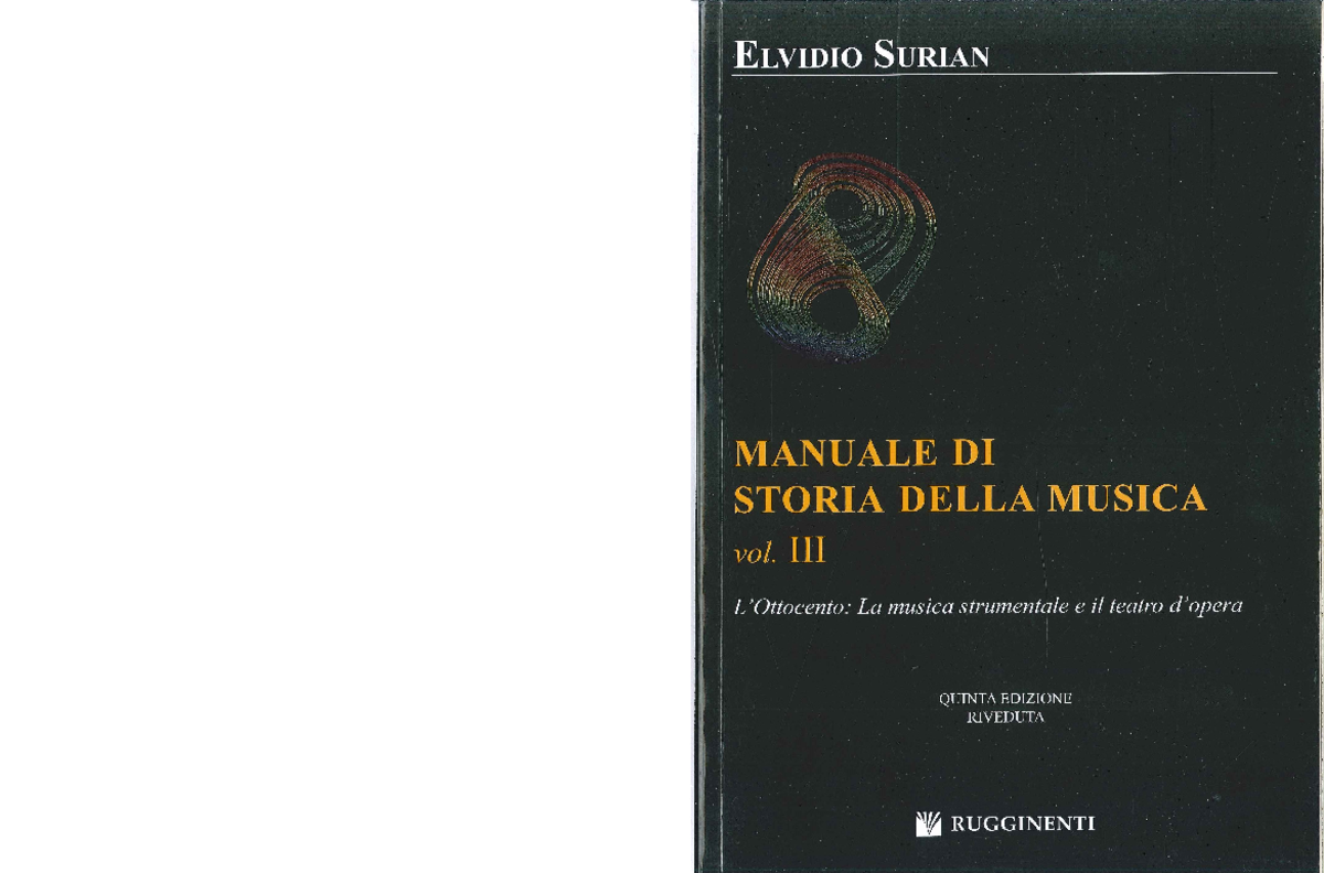 Manuale di Storia della Musica vol. 3 - Scienze della Formazione ...