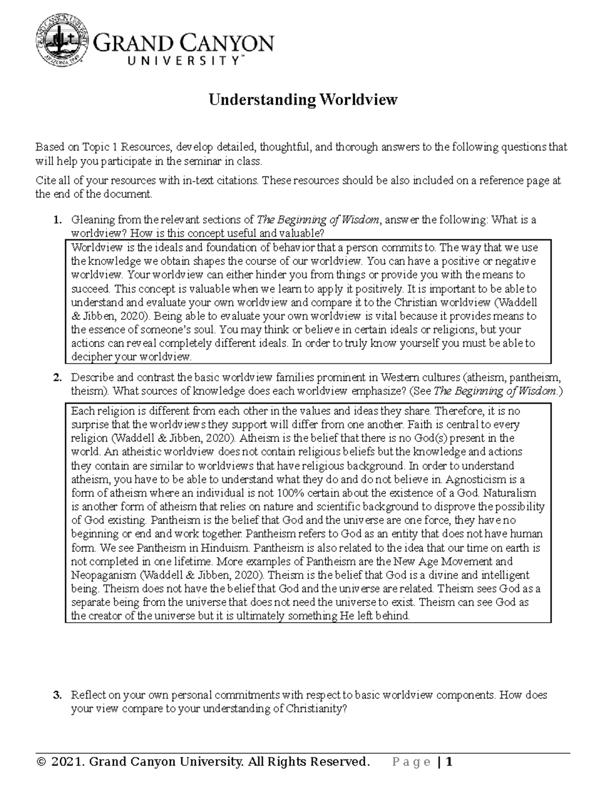 CWV 106HN RS T1Understanding Worldview - Understanding Worldview Based ...