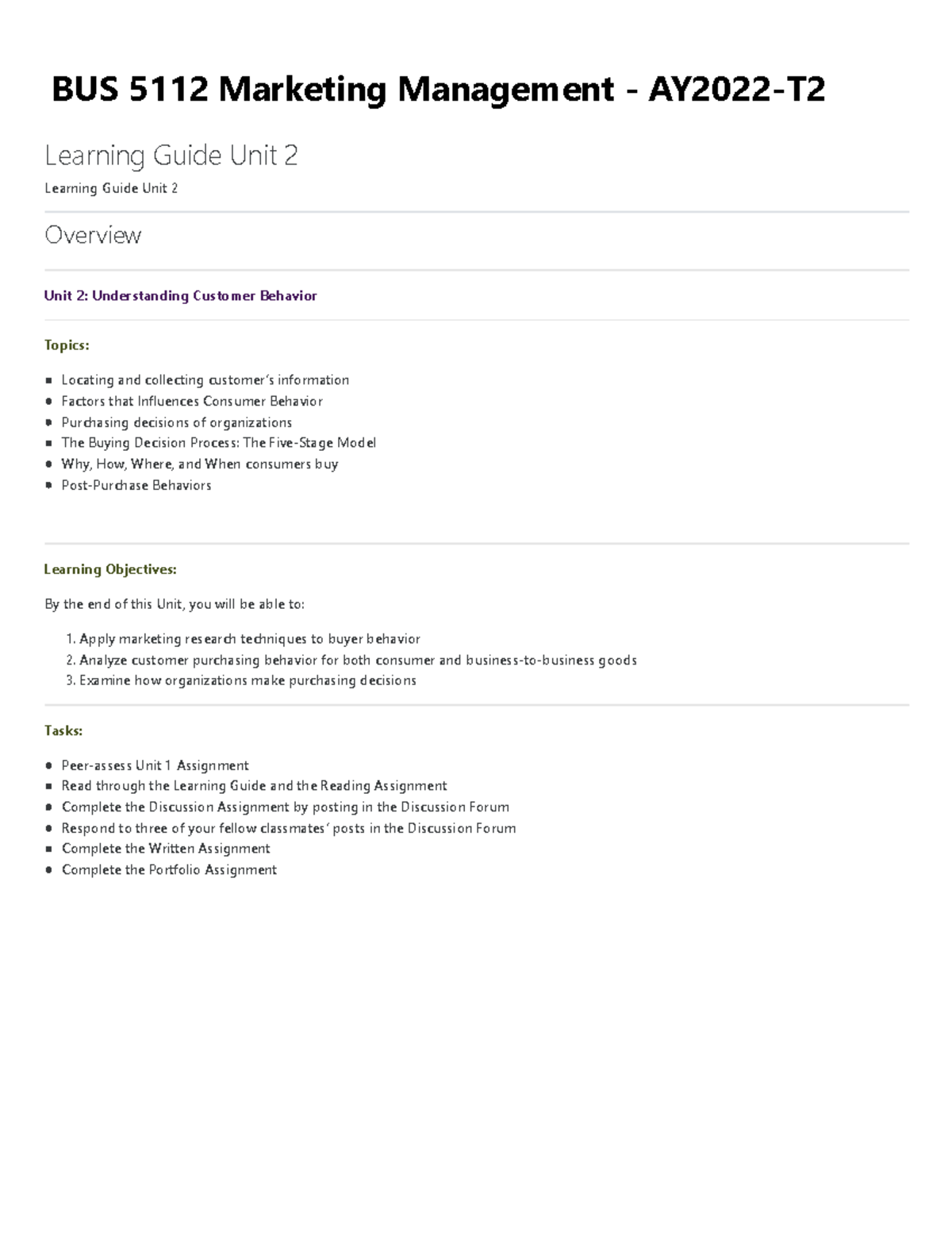 BUS 5112 - Week 2 - Learning Guide (all sections) - (my.uopeople/course/view.php?id=4951 ...