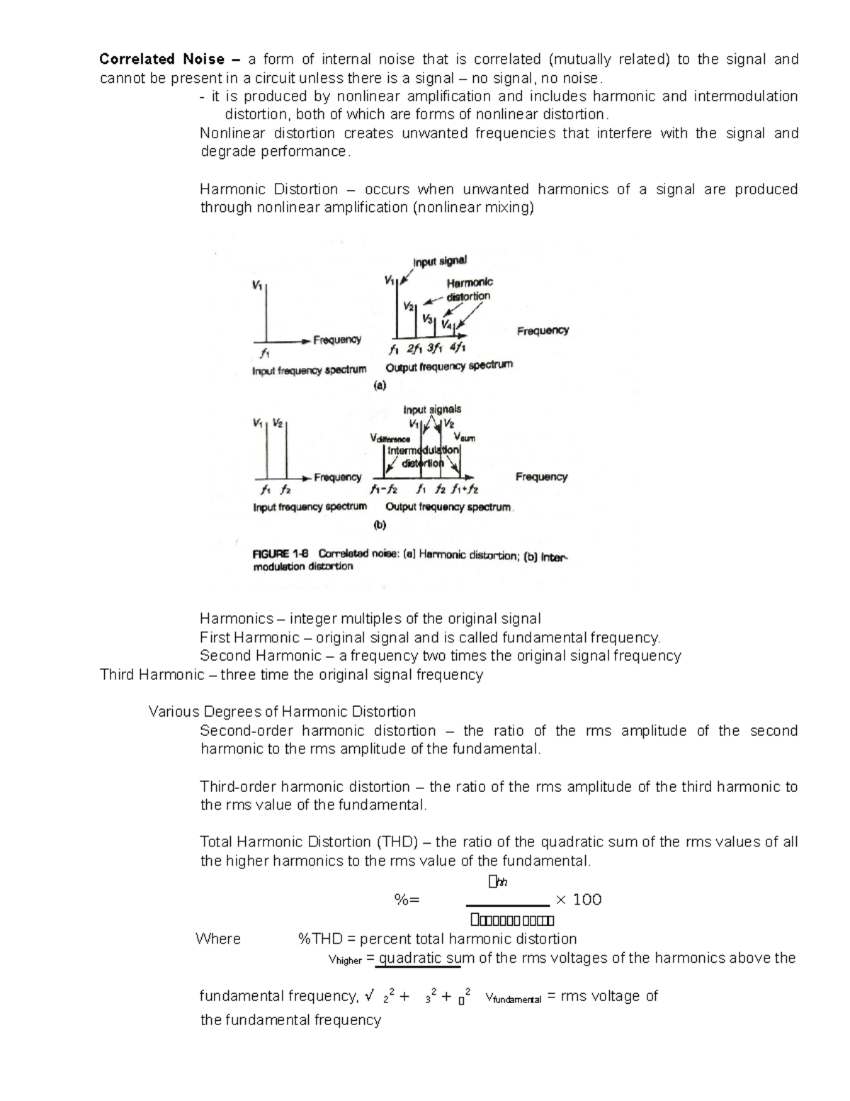 Correlated Noise - it is produced by nonlinear amplification and ...