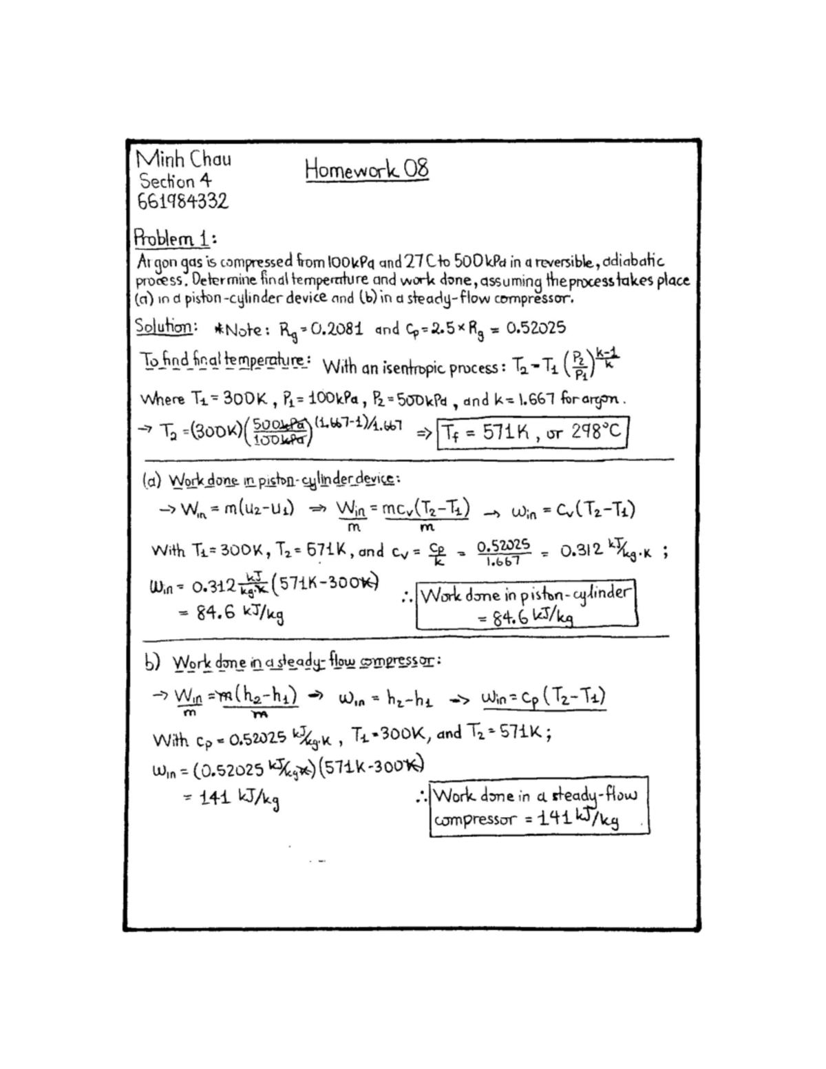 Minh's HW 08 - These problems deal with applications of entropy ...