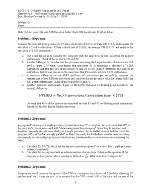 [Solved] Assume a program requires the execution of 50 x 106 FP Floating - Organization of ...