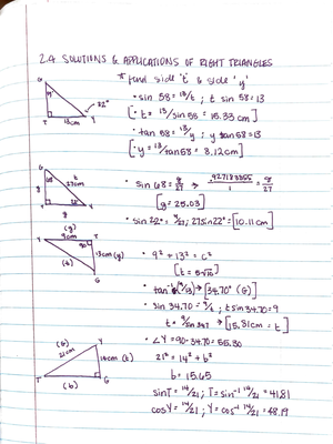 Math2412 right angle trigonometry - Right Triangle Trigonometry In this ...