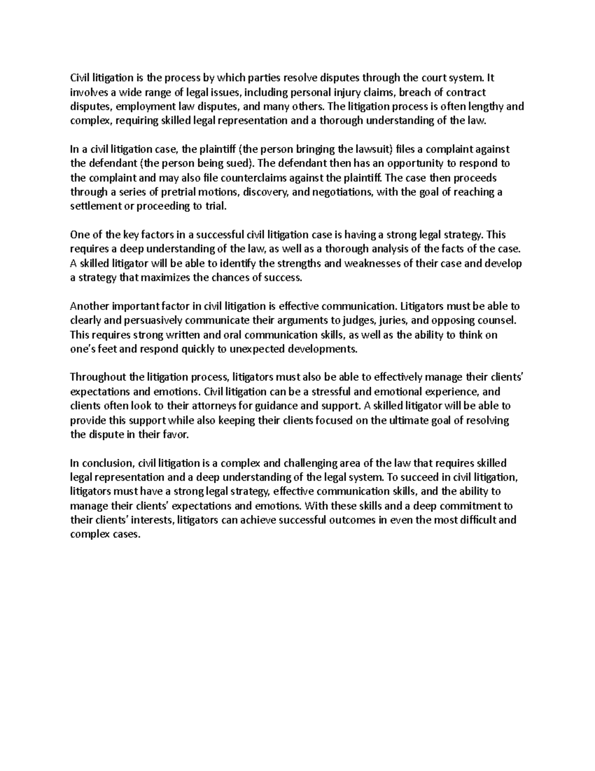 Civil Litigation Is The Process By Which Parties Resolve Disputes civil-litigation-is-the-process-by-which-parties-resolve-disputes