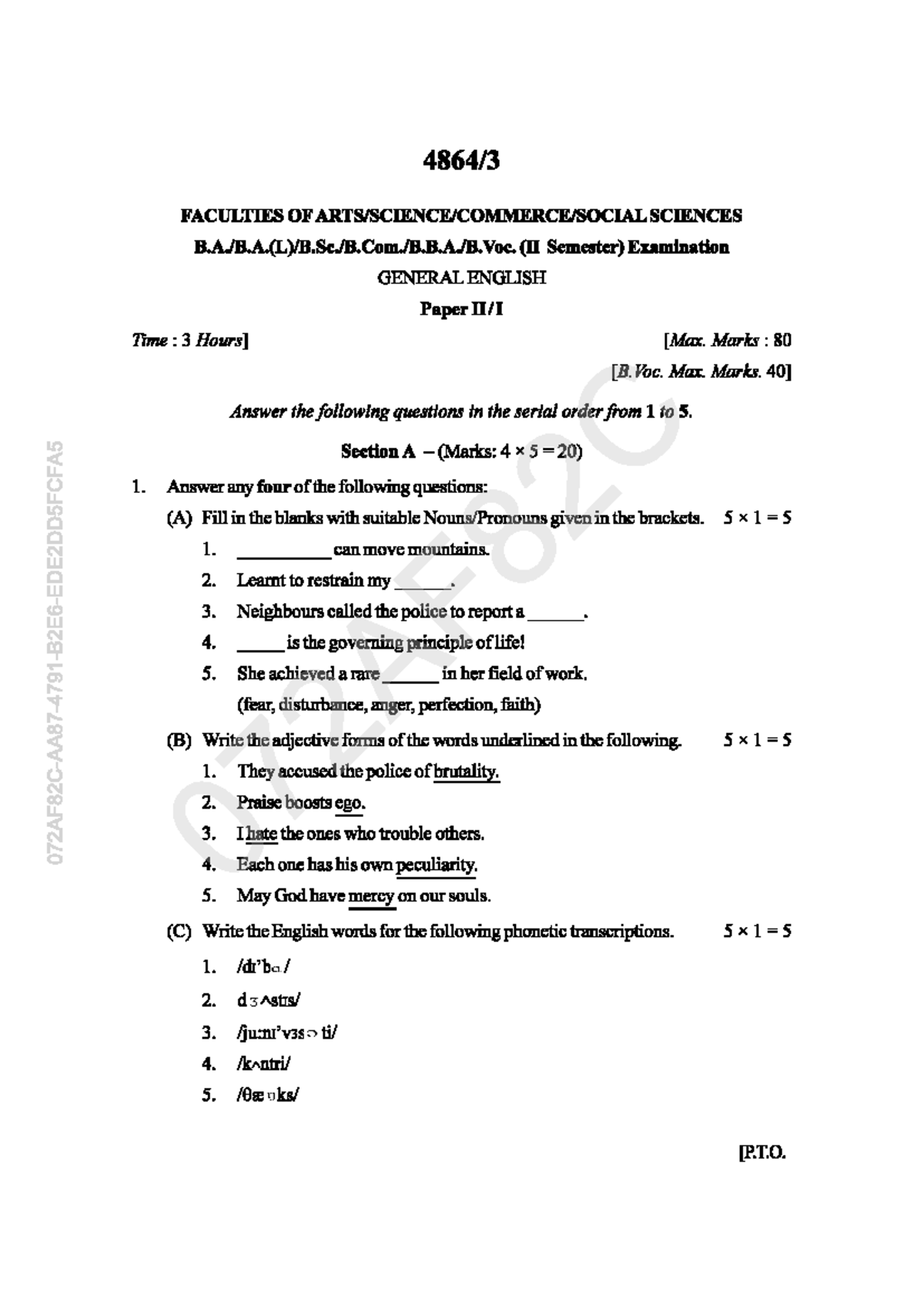 Model question paper - Computer science - Studocu