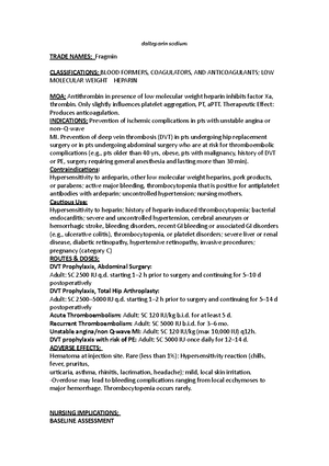 Aspirin - DRUG CARD MATERIALS FOR CLINICAL CLASSES - Aspirin ...