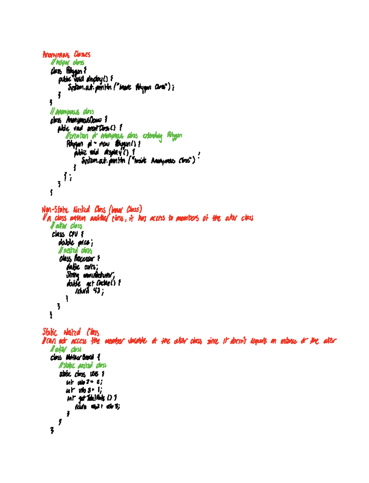 Eecs 132 Final Review Lecture Anonymous Classes 11 Helperclass Class Polygon Publicvoiddisplay