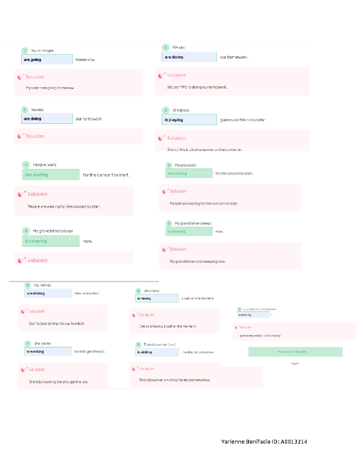 202020-221-Entregable. Possessive adjectives 1 - Ingles - Yarlenne Bonifacio ID: A - Studocu