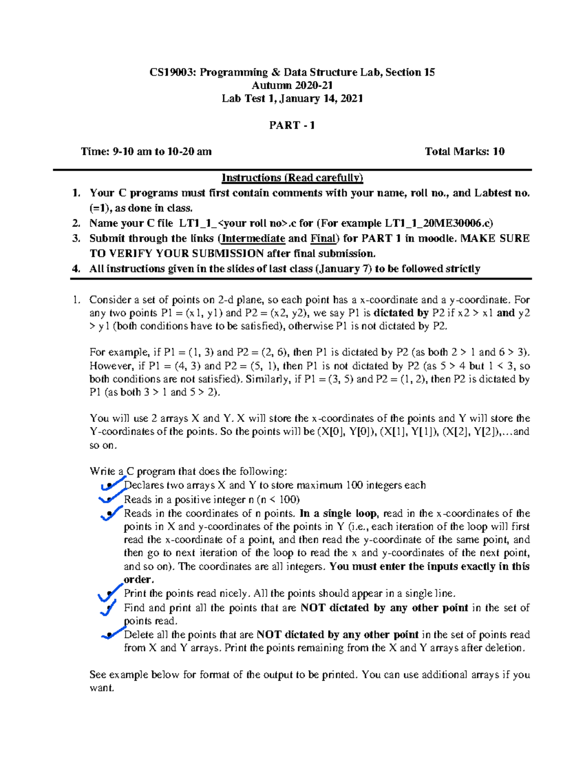 Practice Material 3 - CS19003: Programming & Data Structure Lab ...