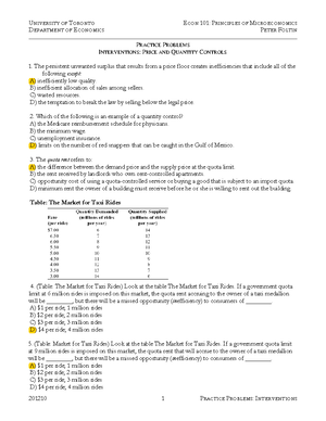 ECO101 Tutorial 4 - Elasticity - Consumer research shows that over the next week, no matter how ...