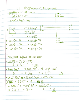 Math2412 right angle trigonometry - Right Triangle Trigonometry In this ...