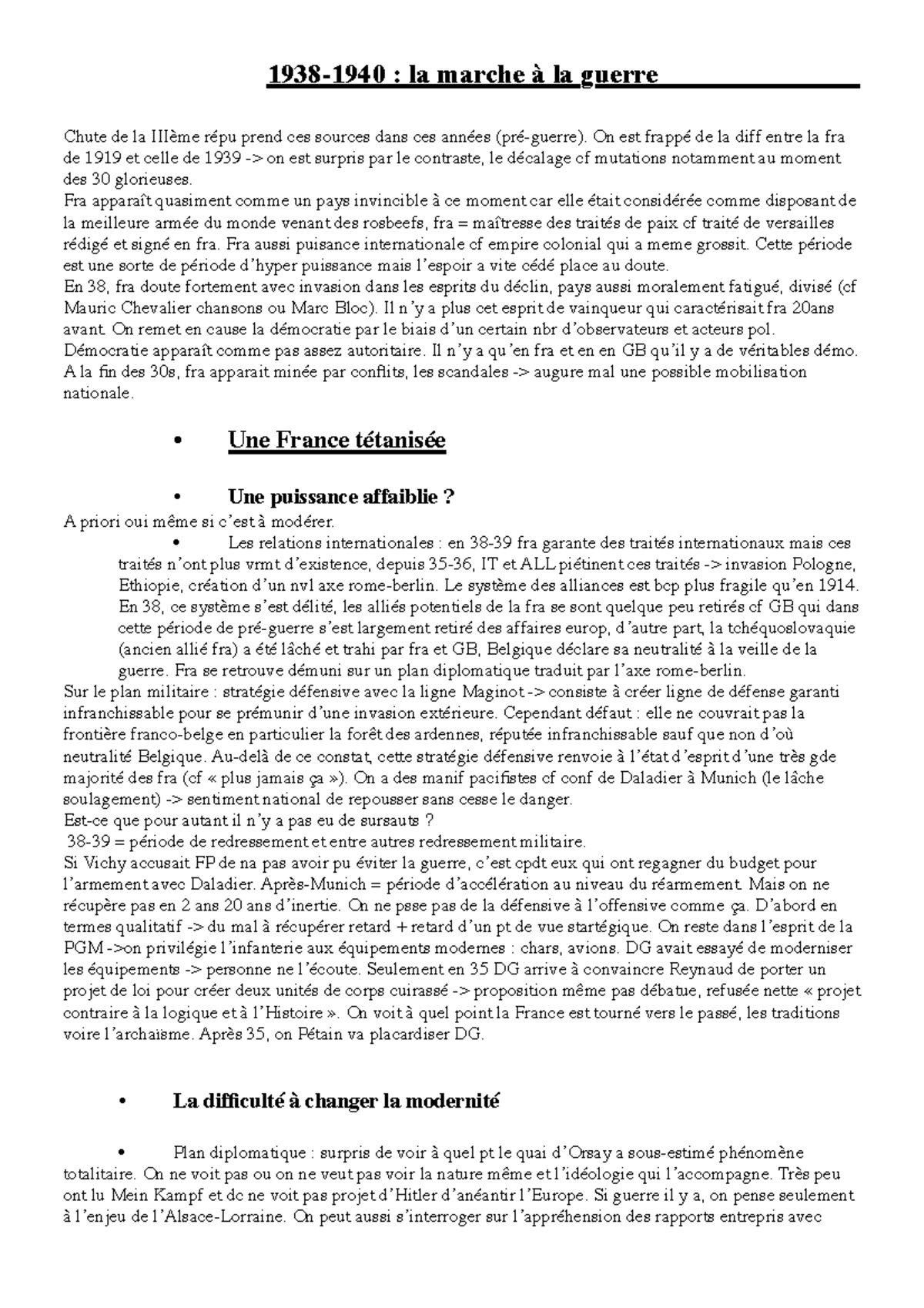1938-1940 - Thibault Tellier - 1938-1940 : la marche à la guerre Chute ...