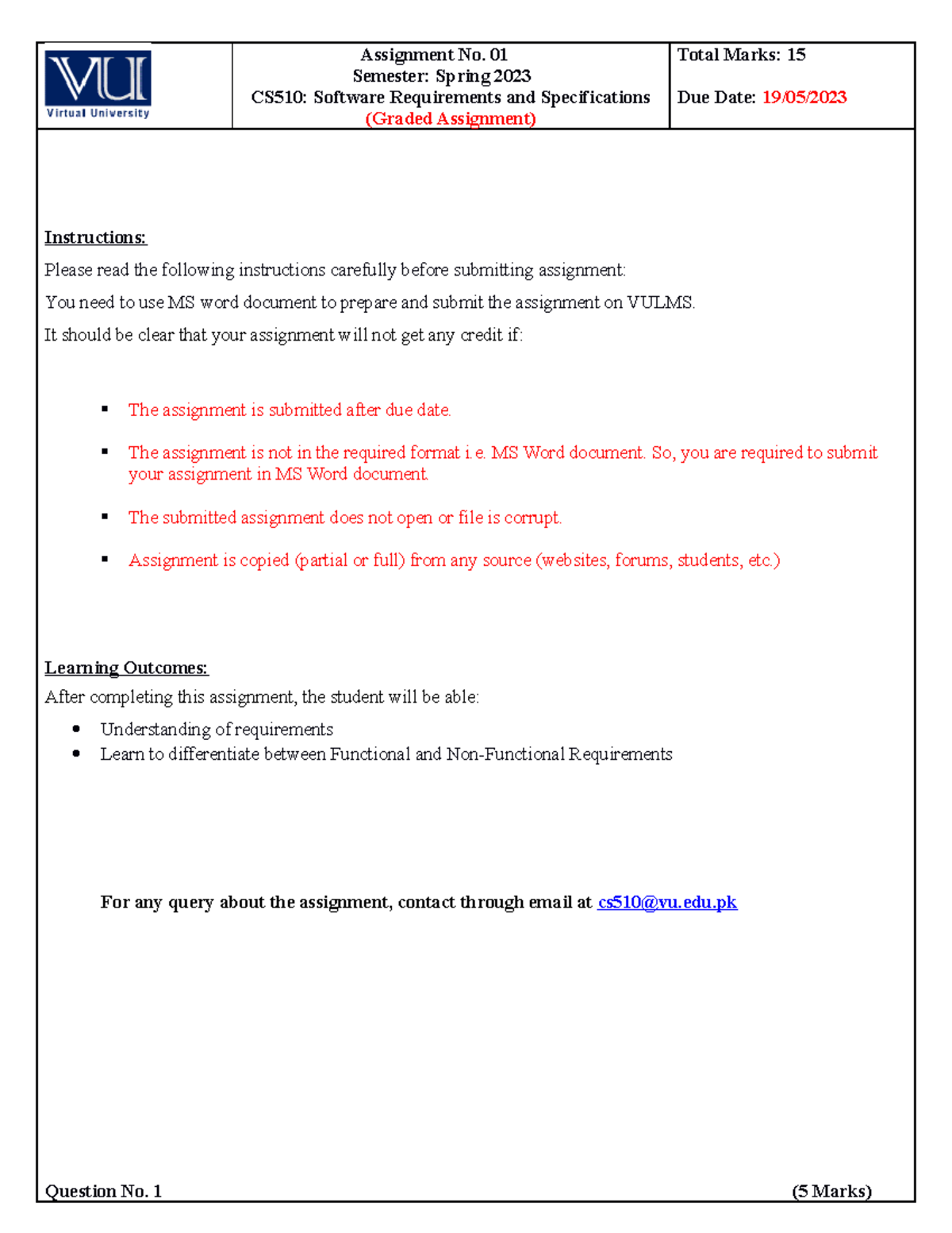 Spring 2023 CS510 1 - tomorow is my paper and want to learn some mcqs - Software Engineering ...