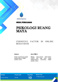 Psikologi Ruang Maya - Studocu