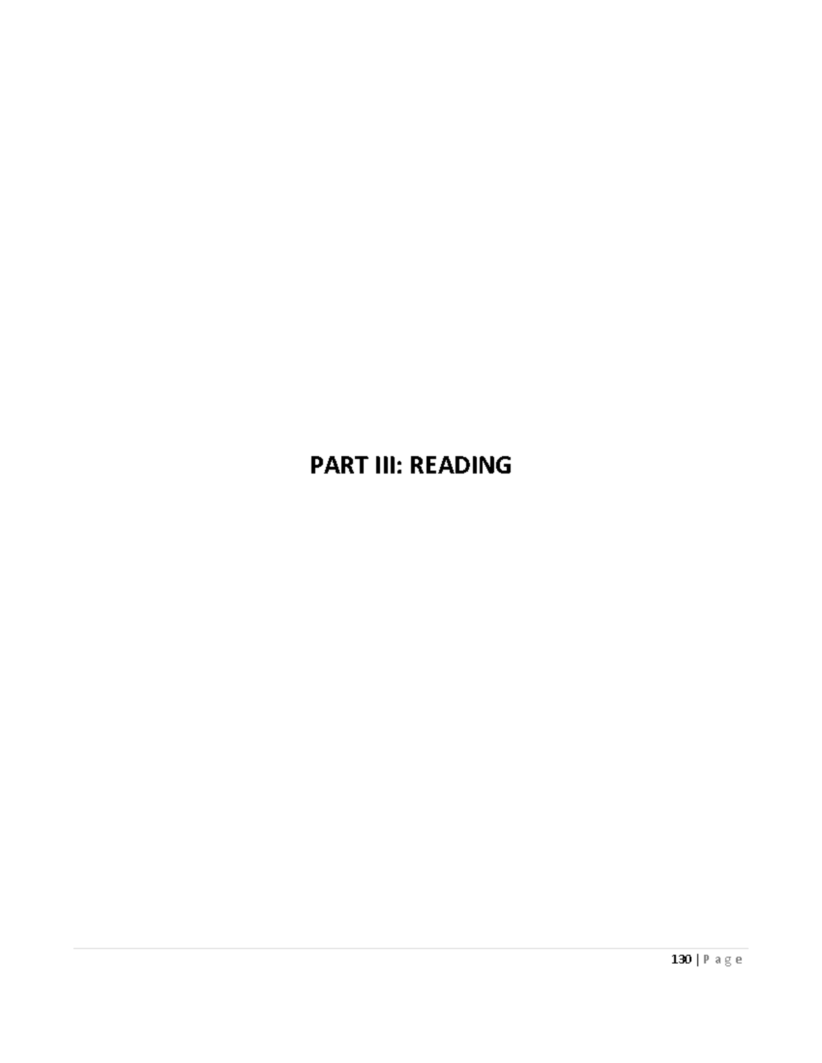 Reading and keys- b1 - PART III: READING TASK 1: Read the following text, and decide if the ...