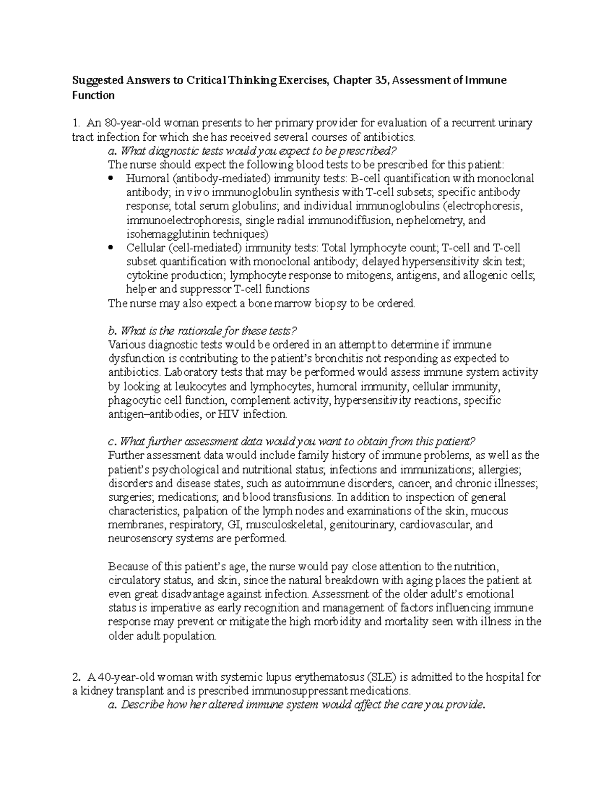 CTEA Chapter 35 - good for study guide - Suggested Answers to Critical ...