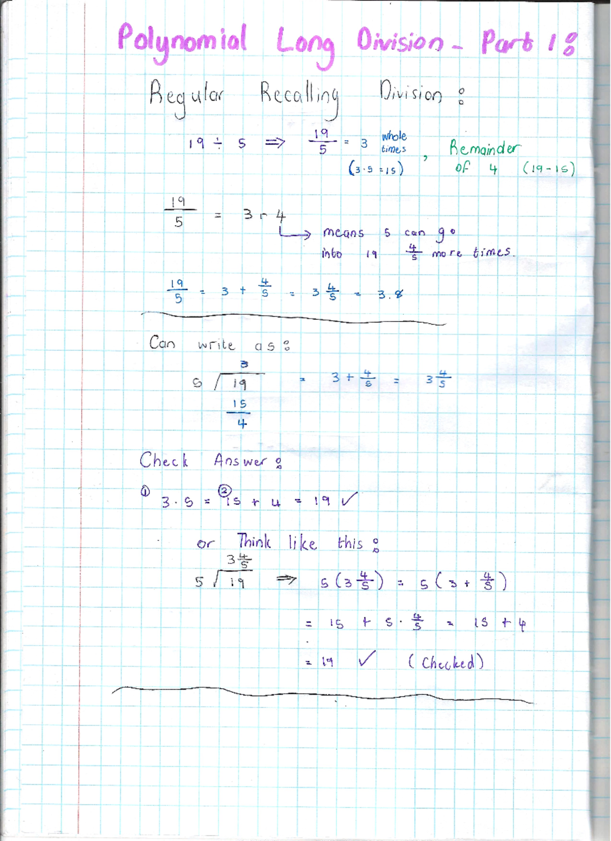 Polynomial Long Division - Ema1501 - Studocu